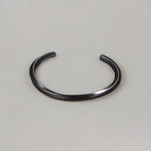 Bracelet Jonc Ouvert Torsadé en Acier avec gravure offerte - 2478